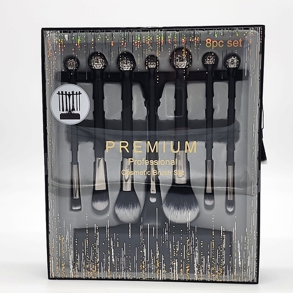 Walmart | Makeup | 8 Piece Premium Professional Cosmetic Brush Set ...